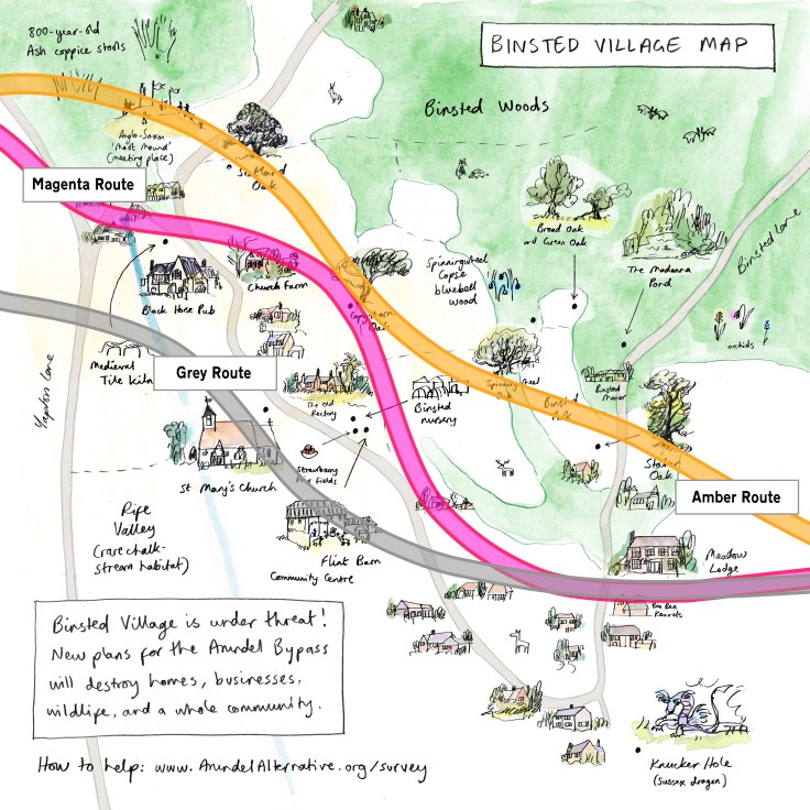 A walk around the village map – Binsted Oaks