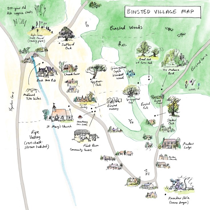 A walk around the village map – Binsted Oaks
