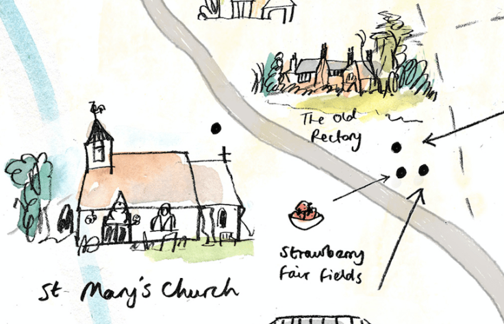 A walk around the village map – Binsted Oaks