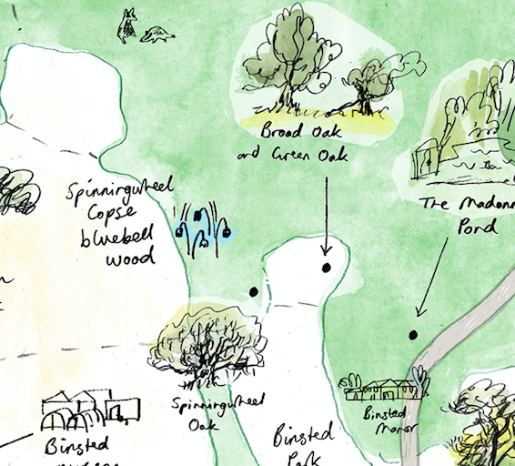 A walk around the village map – Binsted Oaks